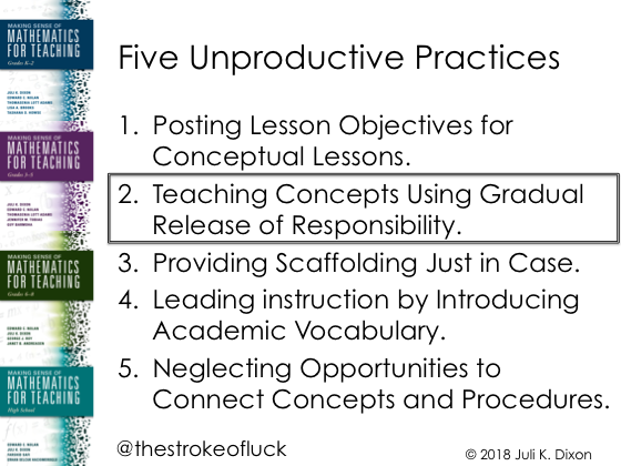 Teaching Concepts Using Gradual Release of Responsibility by Juli Dixon ...